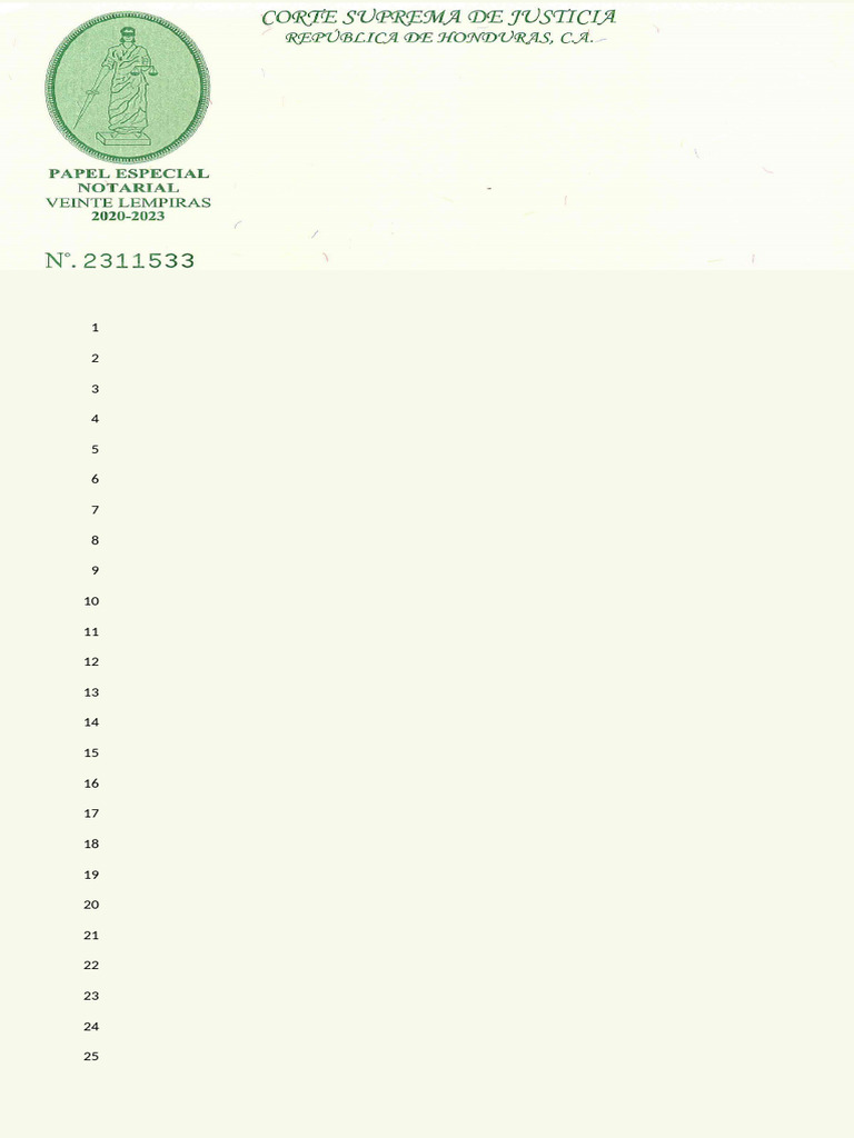 Papel Notarial Verde | PDF