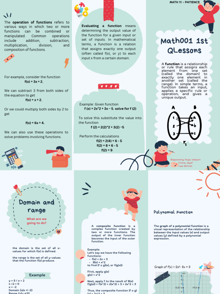 Red and Turquoise Playful Doodle Creativity Children Trifold Brochure ...