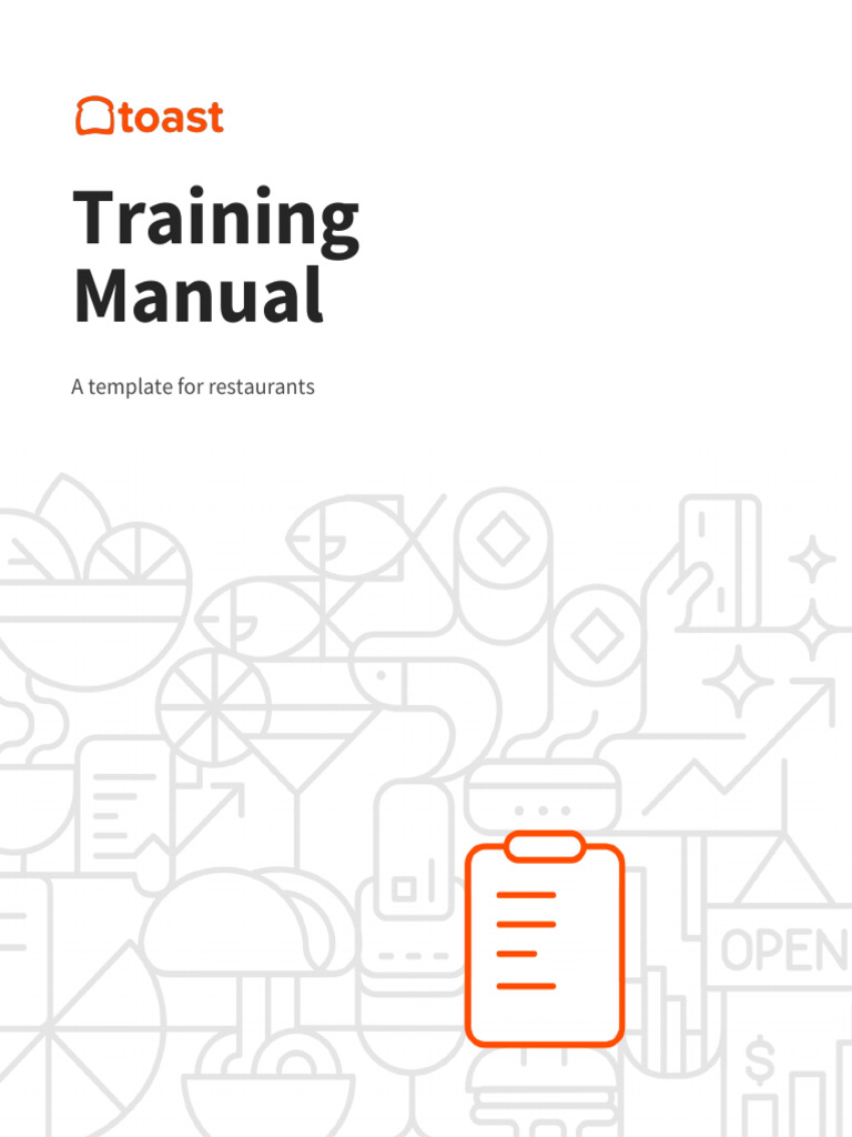 Toast Restaurant Training Manual Template | PDF | Waiting Staff | Payroll