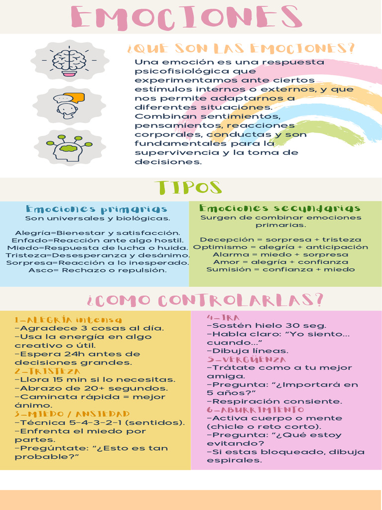 Infografía Autismo Profesional Multicolor | PDF | Las emociones | Temor