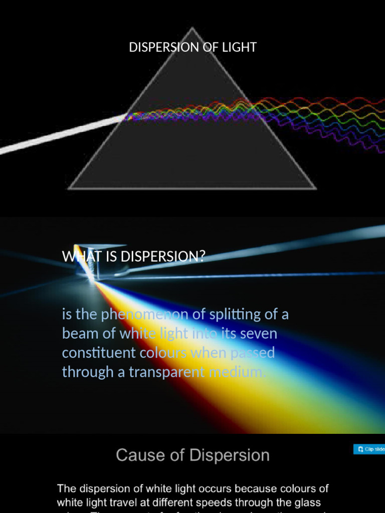 Dispersion of Light | PDF
