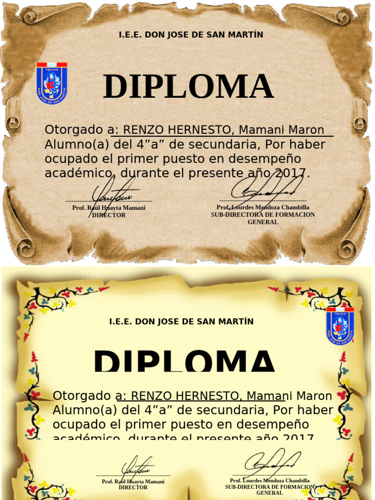 Diploma Renzo | PDF