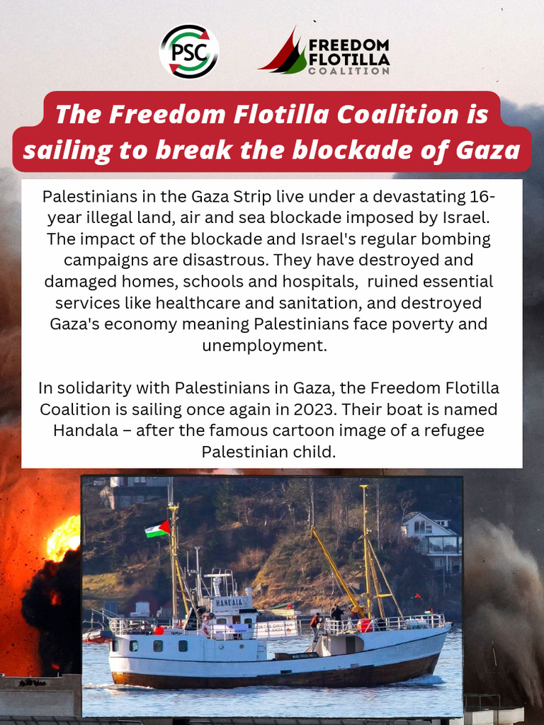 Freedom Flotilla 2023: Gaza Solidarity Mission | PDF