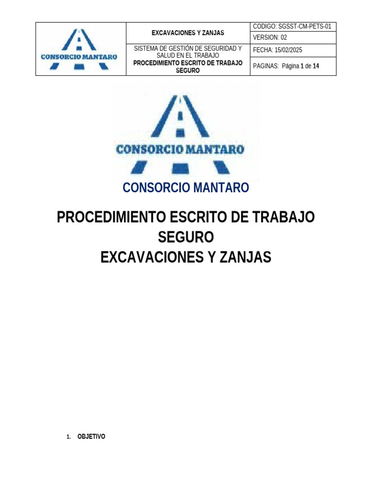 Excavaciones y Zanjas - Trabajadores | PDF | Seguridad y salud ...