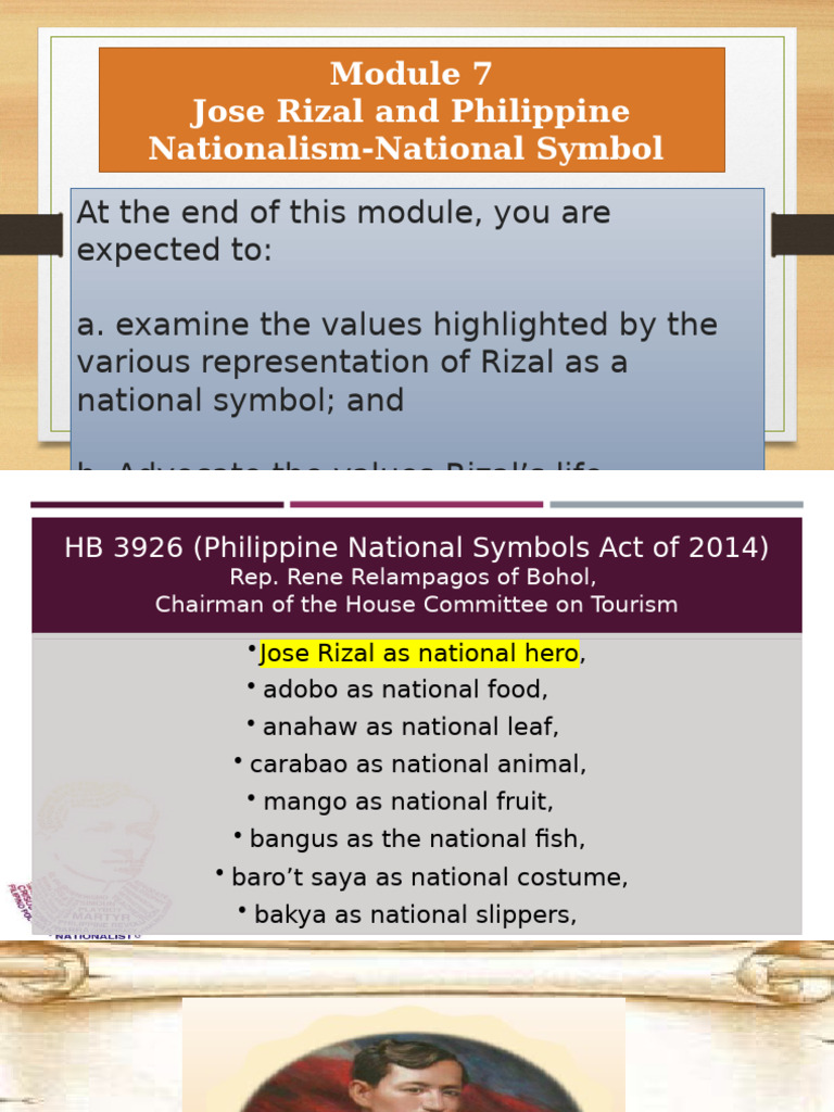 Module 7. Jose Rizal and Philippine Nationalism-National Symbol | PDF | Philippines