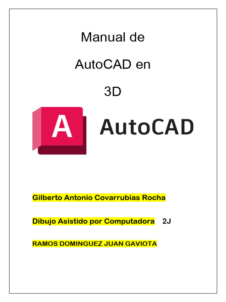 Manual de Autocad 3D | PDF | Geometría