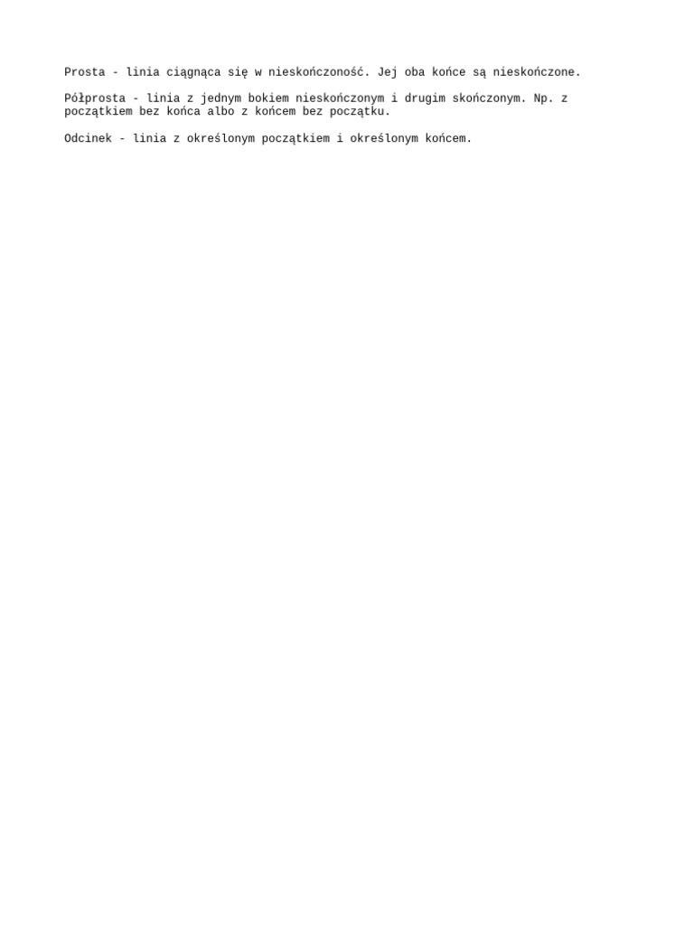 Proste Półproste Odcinki | PDF