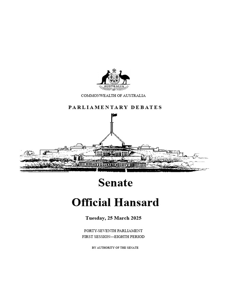 Australian Senate Official Hansard 2025 | PDF | Cost Of Living ...