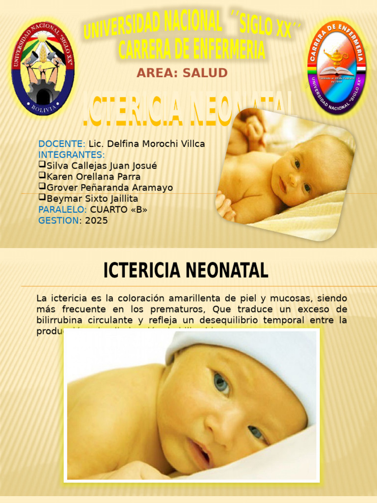 Ictericia Neonatal: Diagnóstico y Manejo | PDF | Sangre | Medicina CLINICA