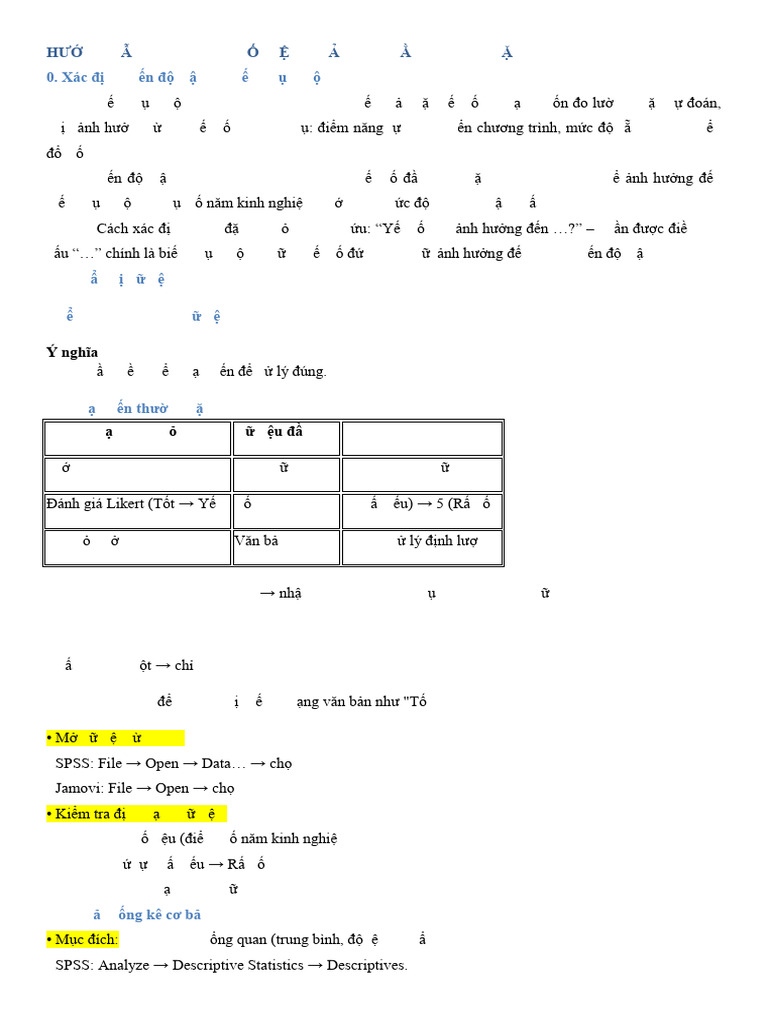 Huong Dan Phan Tich Du Lieu SPSS Jamovi | PDF