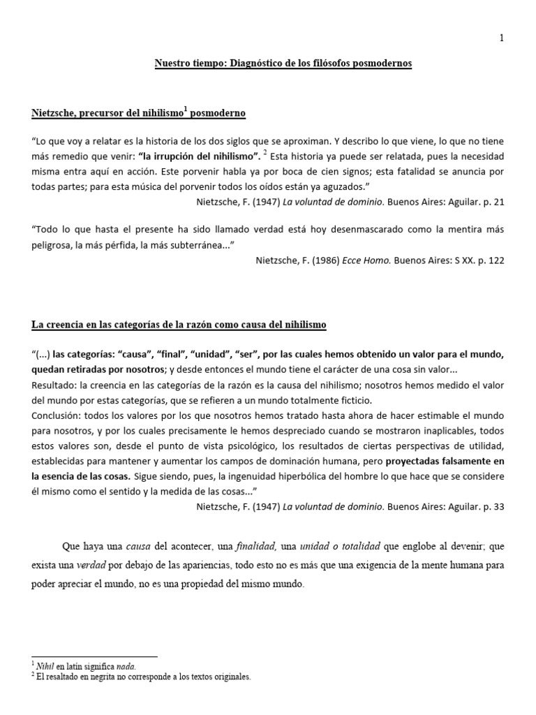 .Arpluginfile - Php776638mod Resourcecontent17.20Posmodernidad PDF | PDF | Verdad | Friedrich ...