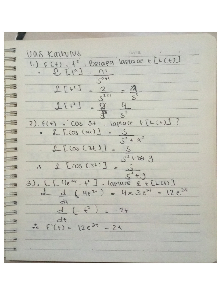 Uas Kalkulus 2 | PDF