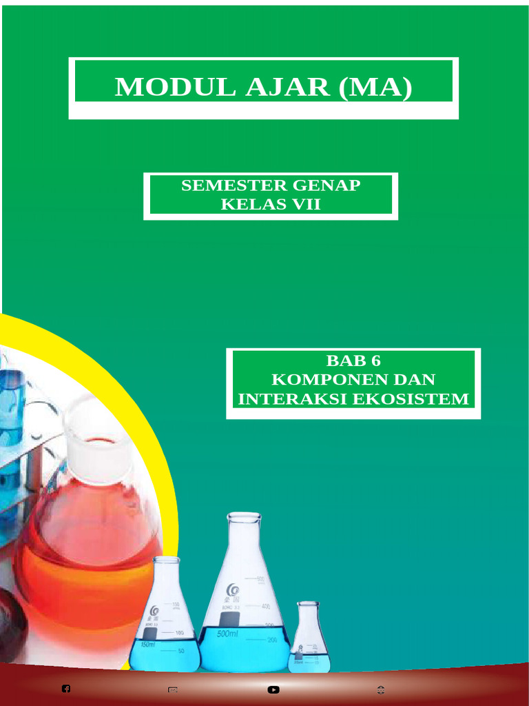 MODUL AJAR-BAB 6 - Komponen Dan Interaksi Ekosistem | PDF