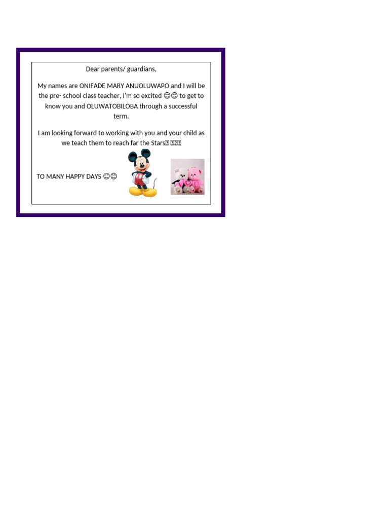 Welcome Pre School Pare | PDF