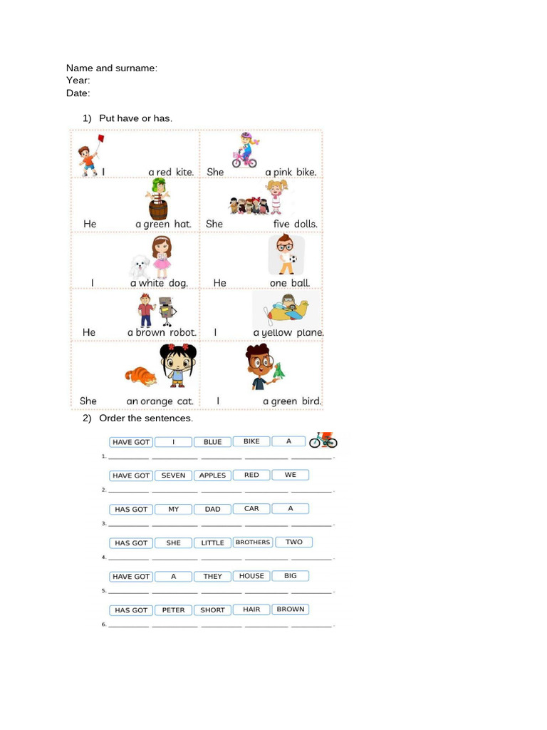 Have Has | PDF