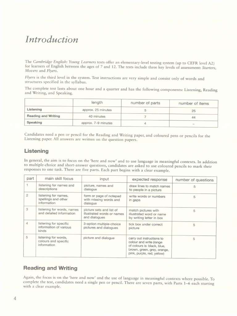 Flyers (J) Answer Key | PDF