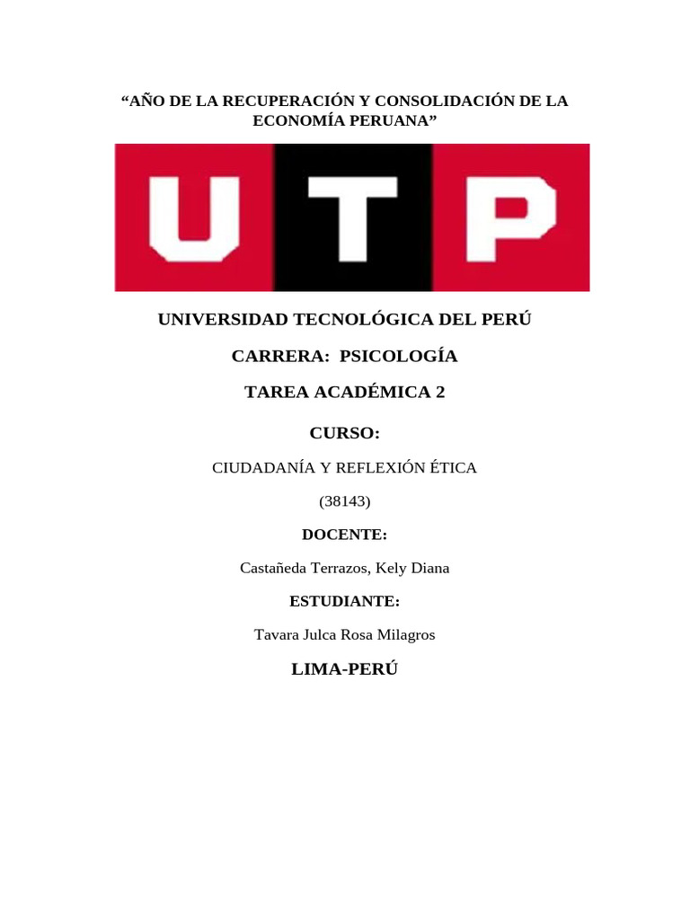 Tavara Julca - Rosa Milagros - Ta2 | PDF | Democracia | Ideologías políticas