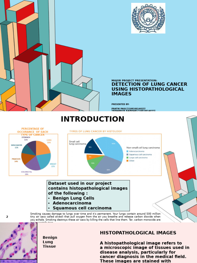 CNN PPT For Lung Cancer Detection Using Histopathological Images. | PDF ...