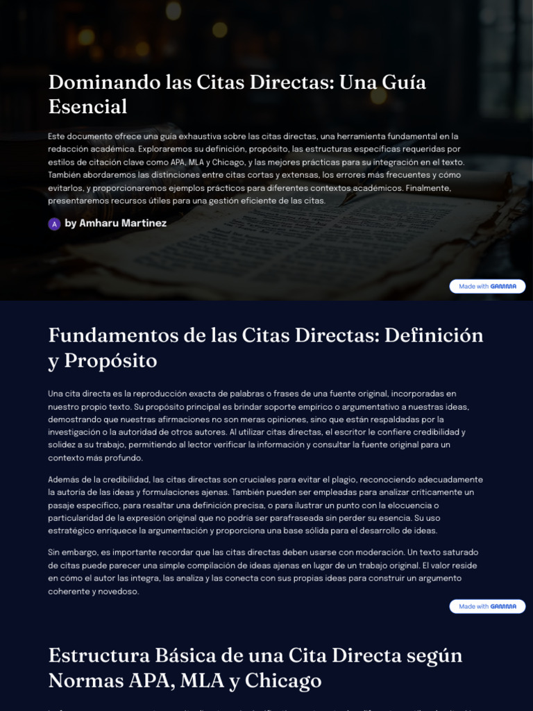 Dominando Las Citas Directas Una Guia Esencial | PDF | Comillas ...