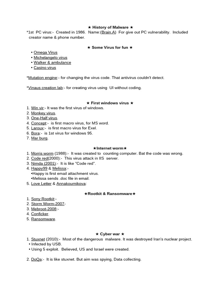Malware Note 101 | PDF