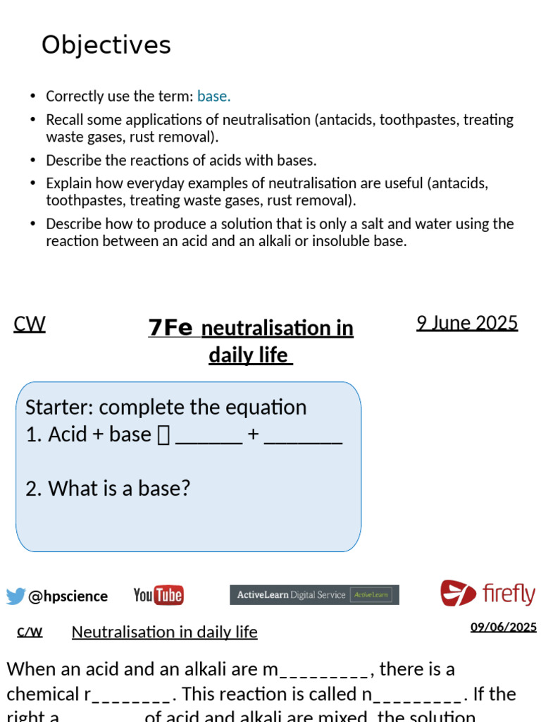 Everyday Neutralization Examples | PDF | Chemistry | Chemical Substances