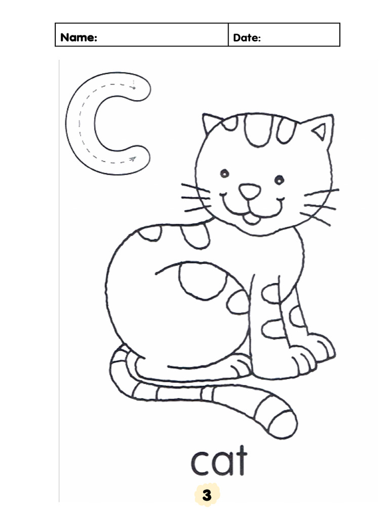 Cat Coloring | PDF