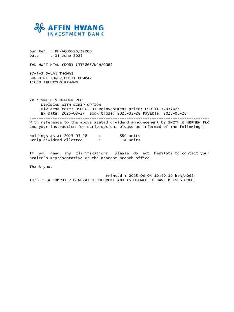 Allotment Letter - 006 Kch | PDF