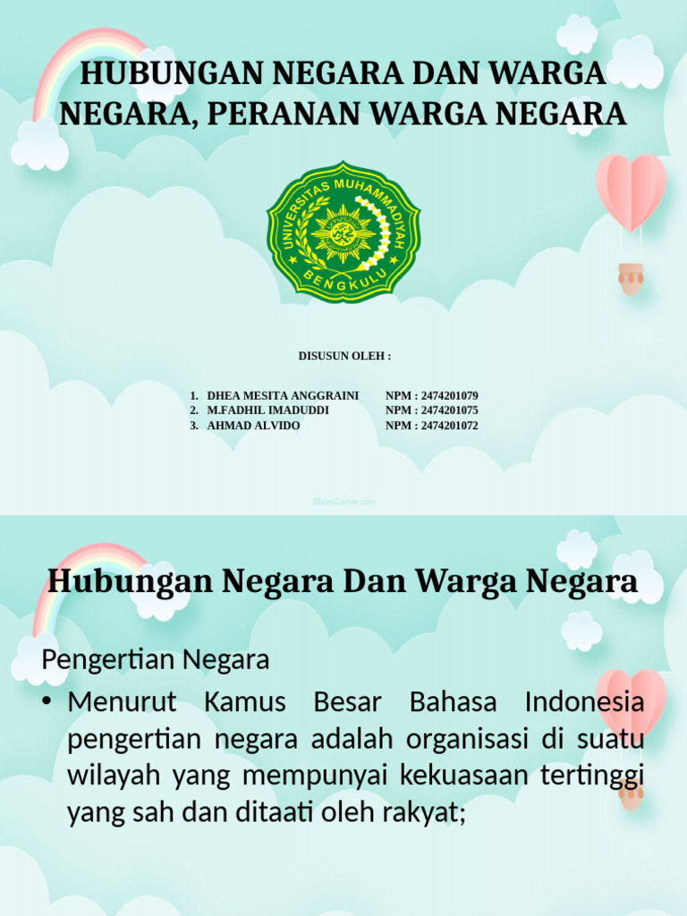 Hubungan Negara dan Warga Negara | PDF