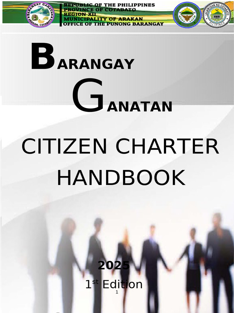 Citizens Charter Handbook (2025) - Ganatan | PDF | Birth Certificate