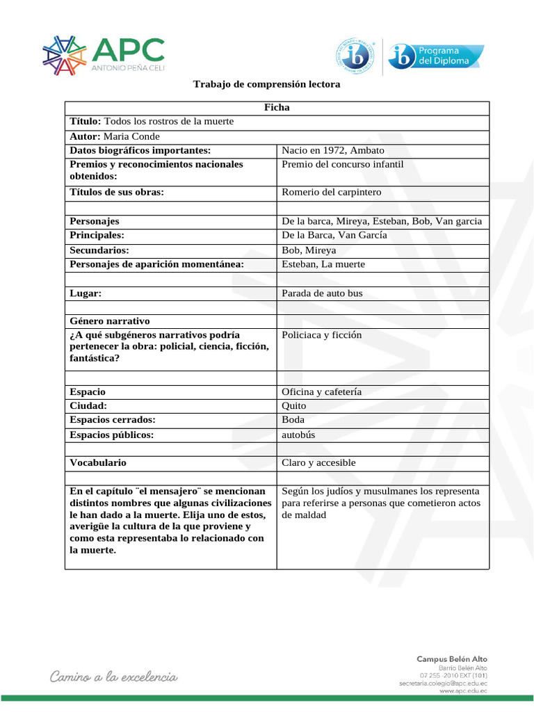 FICHA DEL Libro Lyl | PDF