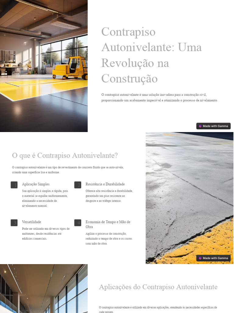 Contrapiso Autonivelante Uma Revolucao Na Construcao - PDF 2 | PDF ...