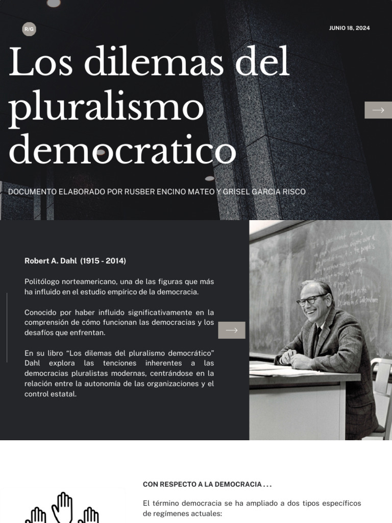 Los Dilemas Del Pluralismo Democratico (OK) | PDF | Democracia ...