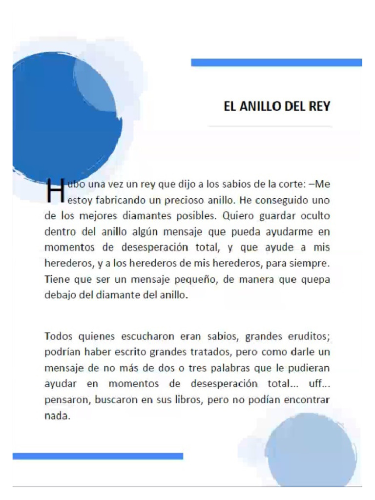 Anónimo - El Anillo Del Rey | PDF