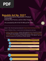RA 5527: Medical Technology Law Overview | PDF | Pathology | Medical ...