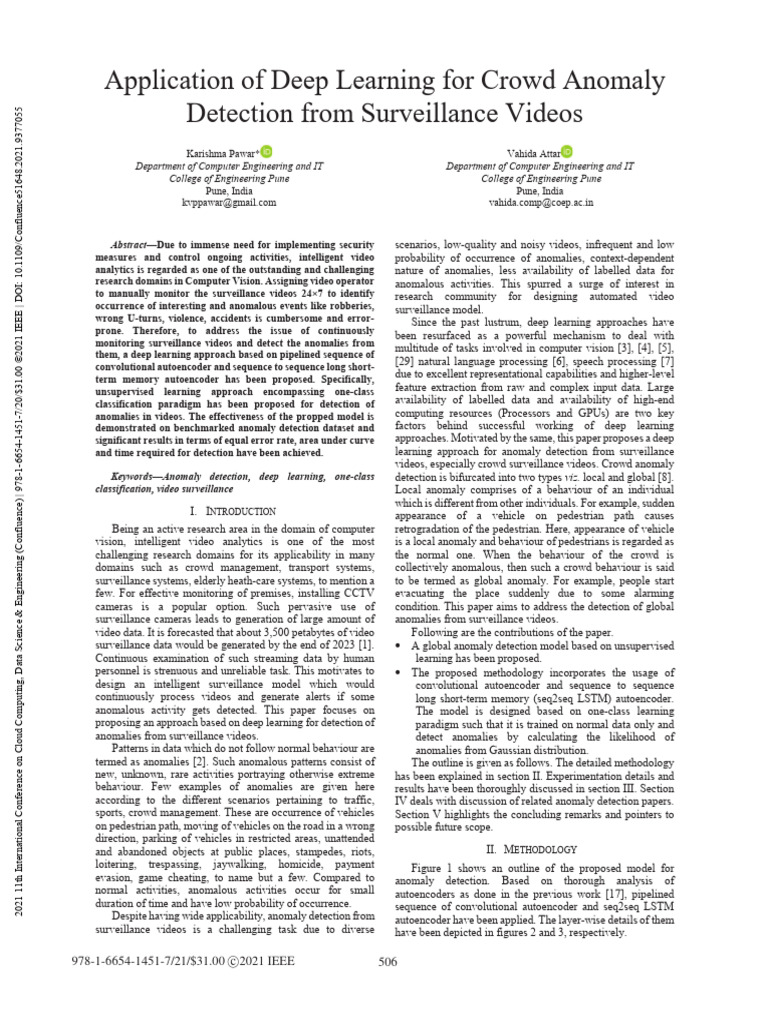 Application of Deep Learning in Anomaly Detection | PDF | Computing | Data Analysis