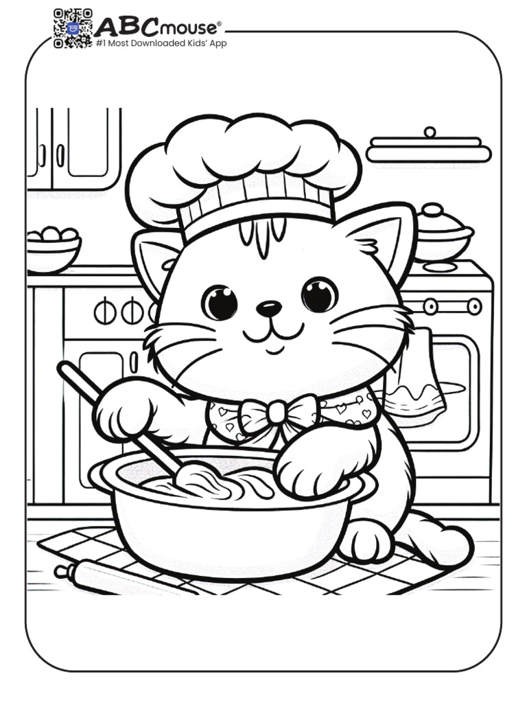 ABCmouse Cat Coloring Pages 15 | PDF