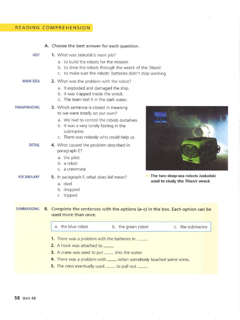 Reading Explorer Foundation SB 59 | PDF