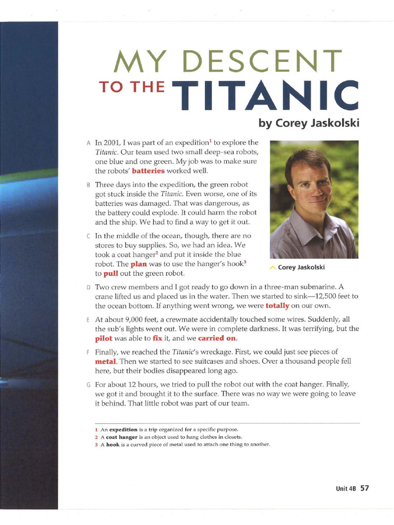 Reading Explorer Foundation SB 58 | PDF