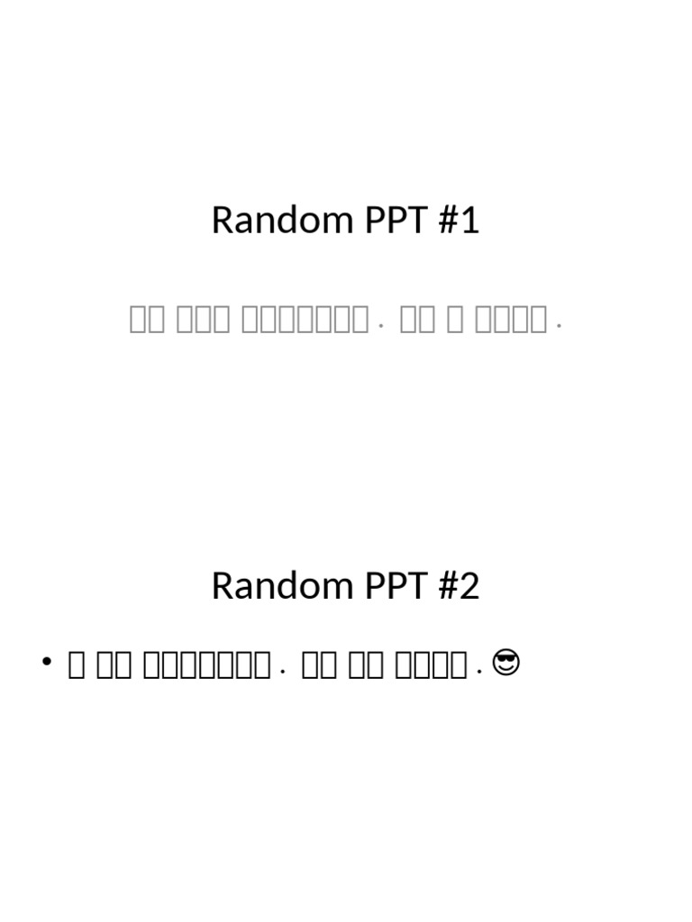 Random PPT Three Slides | PDF