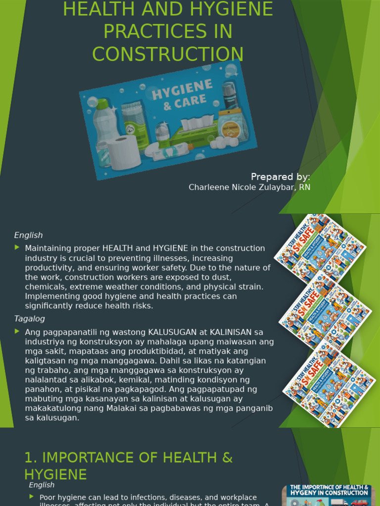 Health and Hygiene Practices in Construction | PDF
