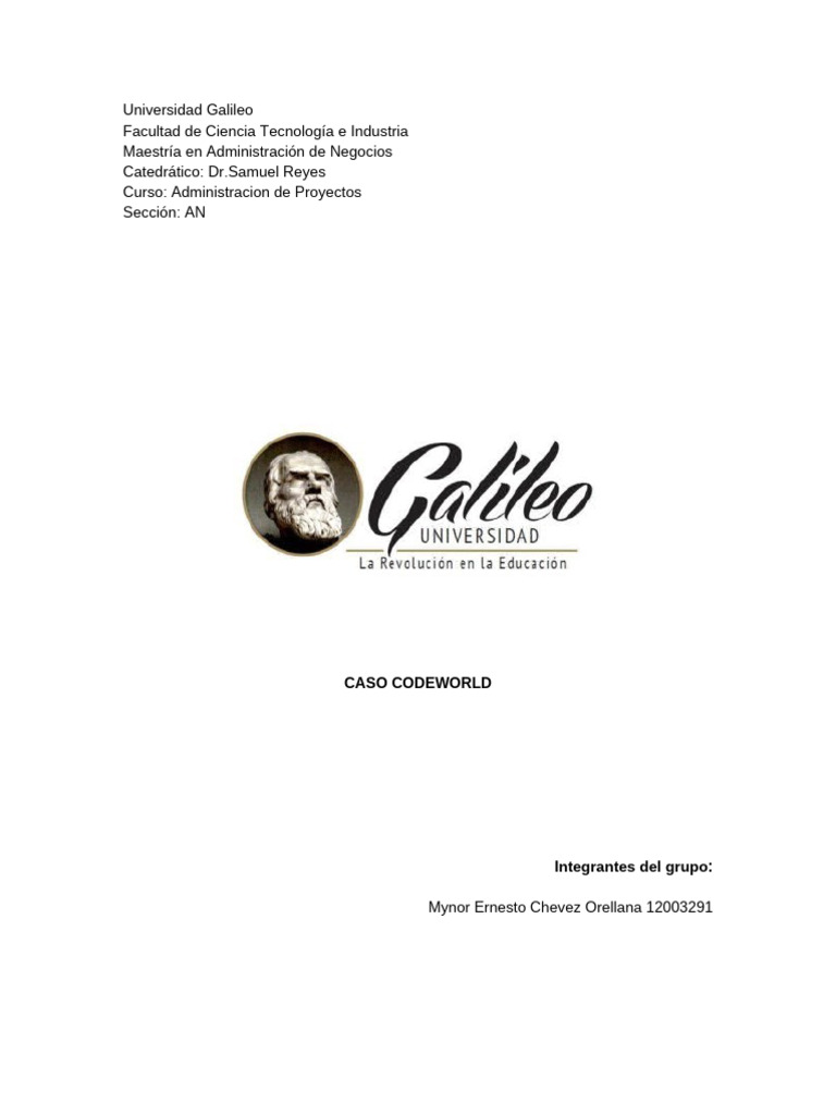 Caso Codeworld | PDF | Liderazgo