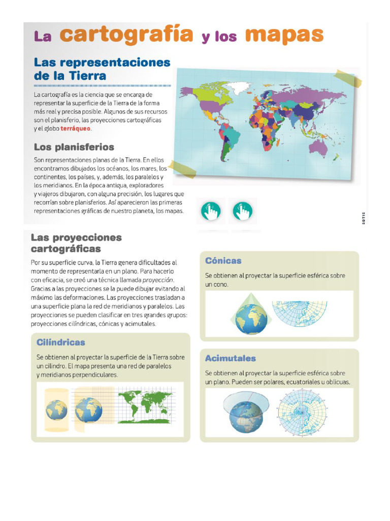 Cartografía y Los Mapas 8vo | PDF
