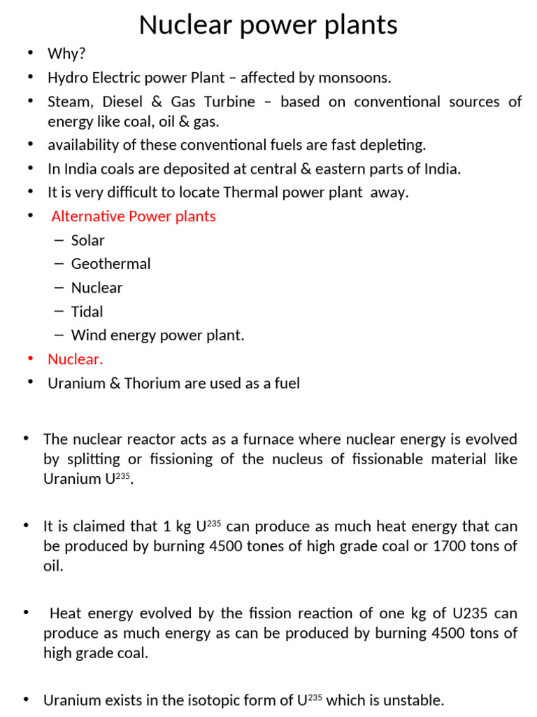 Nuclear Power Plants | PDF | Nuclear Reactor | Nuclear Fuel