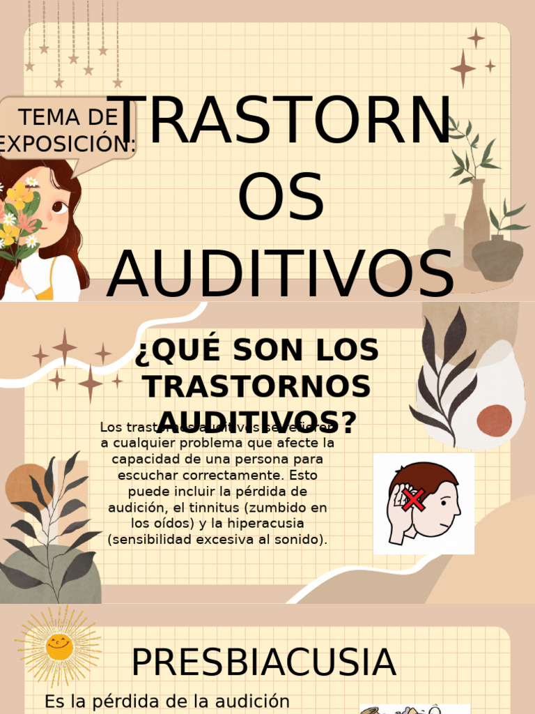Sobre Trastornos Auditivos | PDF | Escuchando | Tinnitus