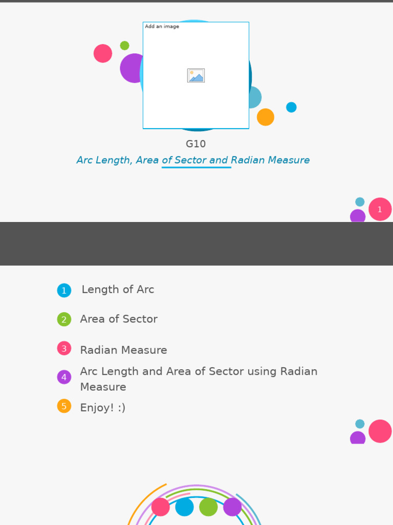 Arc Length, Area of Sector and Radian Measure 2 | PDF | Circle | Area
