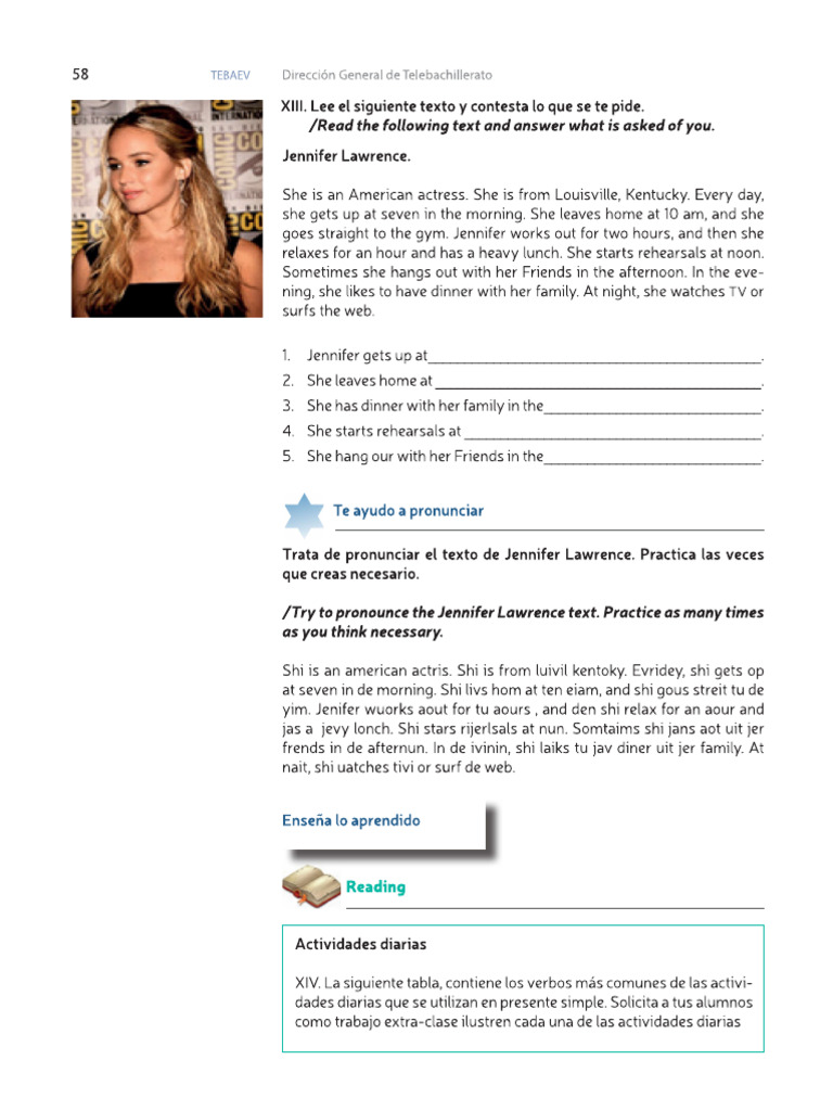 Present Simple Input Practice (ESL) | PDF