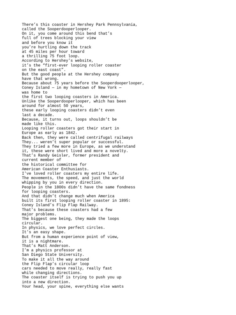 (English) Why Roller Coaster Loops Aren't Circular (DownSub - Com ...