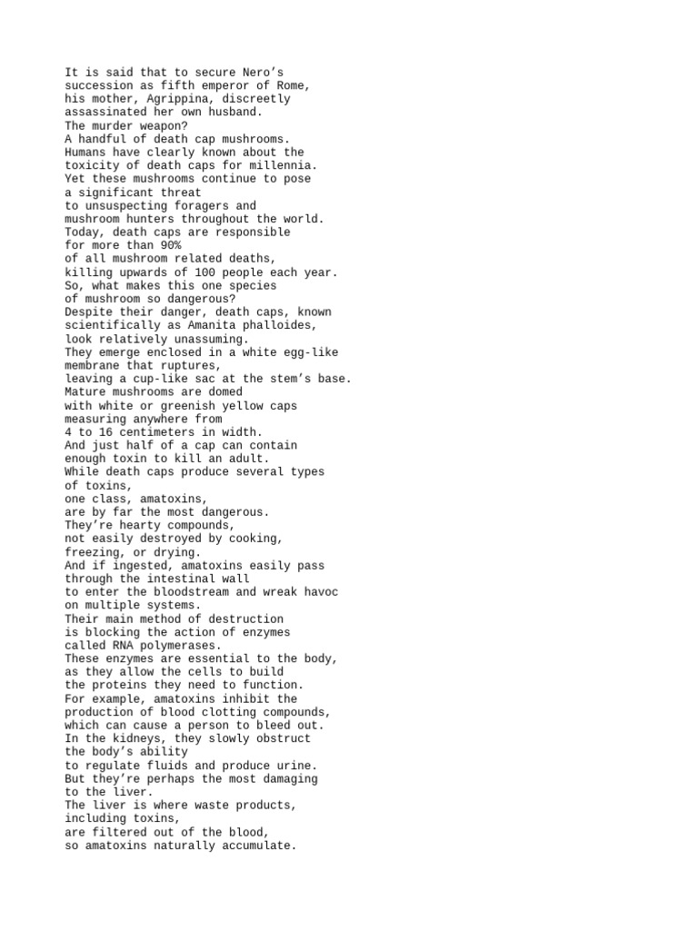 (English) This Mushroom Will Kill You Before You Know What's Happening ...