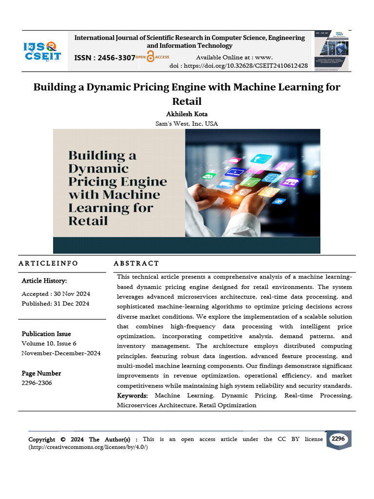 Building A Dynamic Pricing Engine With Machine Lea | PDF | Machine ...
