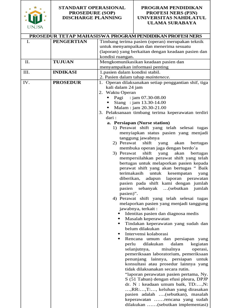 Sop Timbang Terima | PDF